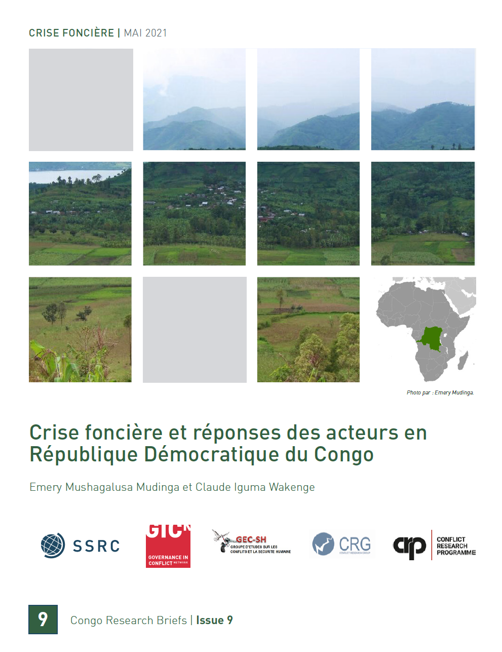 Crise foncière et réponses des acteurs en République Démocratique du ...