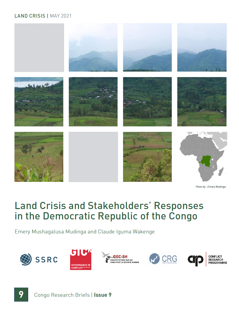 Land Crisis and Stakeholders' Responses in the Democratic Republic of ...