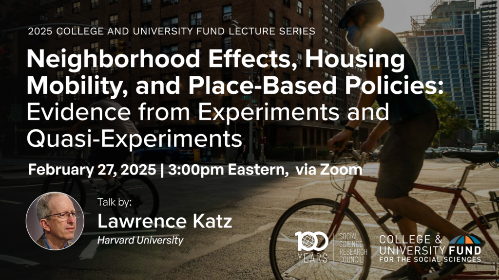 Neighborhood Effects, Housing Mobility, and Place-Based Policies ...